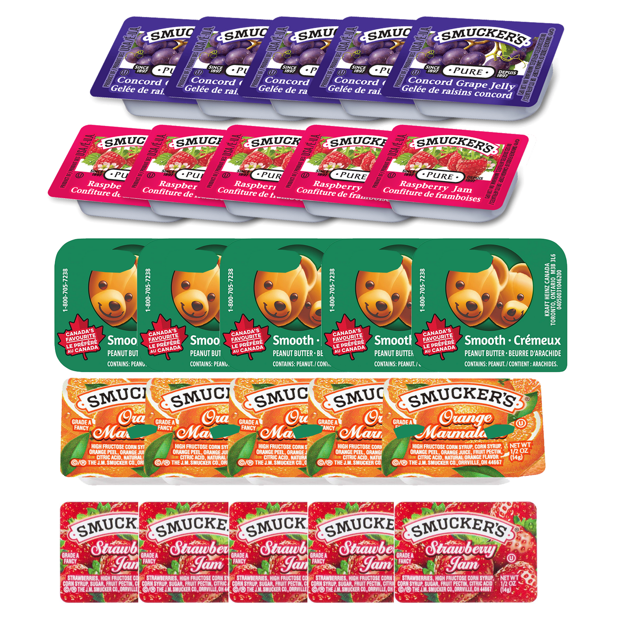 Click here for 30 Cup Combo Of Kraft Peanut Butter  Strawberry  G... prices