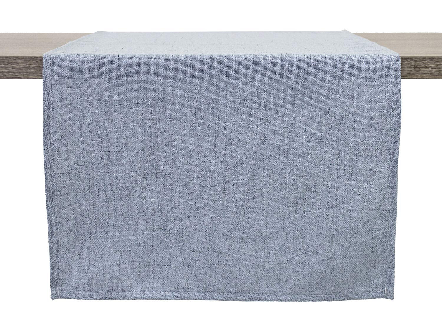 Fennco Styles Classic Solid Table Runner 16 x 36 Inch - Light Blue ...