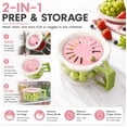 2-in-1 Fruit Strainer Container with Lid, Foldable Handle Drain Basket ...