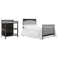 Dream On Me Chloe Baby 5-in-1 Convertible Crib with Changer, Black ...