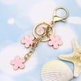 DESIGNICE Cute Initial Letter Keyring for Women Girls Flower Keychains ...