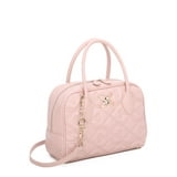 Sam Edelman Women's Elisa Monogram Quilt Satchel Crossbody Blush ...