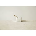Creative Co-Op White Marble Salt Bowl with Salt Spoon - Walmart.com