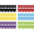 Barker Creek Happy Double-Sided Scalloped Border Set, 12 Designs, 234 Feet - Walmart.com
