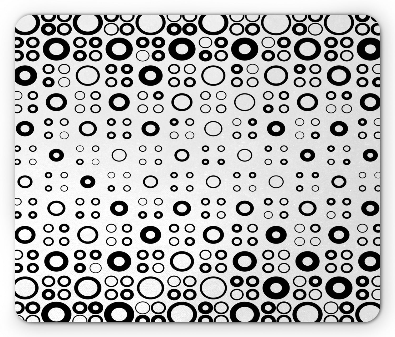 Geometric Circle Mouse Pad, Simple Vortex Disc Shaped Interior Ellipse ...