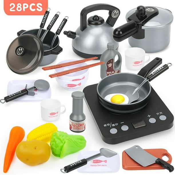 Kid Children Kitchen Utensil Accessories Cooking Role Play Toy Cookware ...