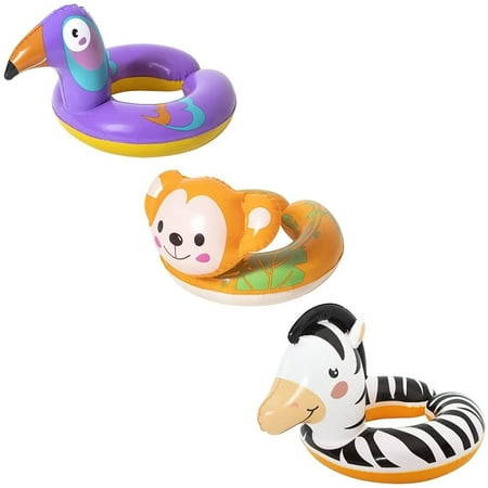 Bestway Inflatable Pool Float H2O Go Animal Split Rings Swim Tubes ...