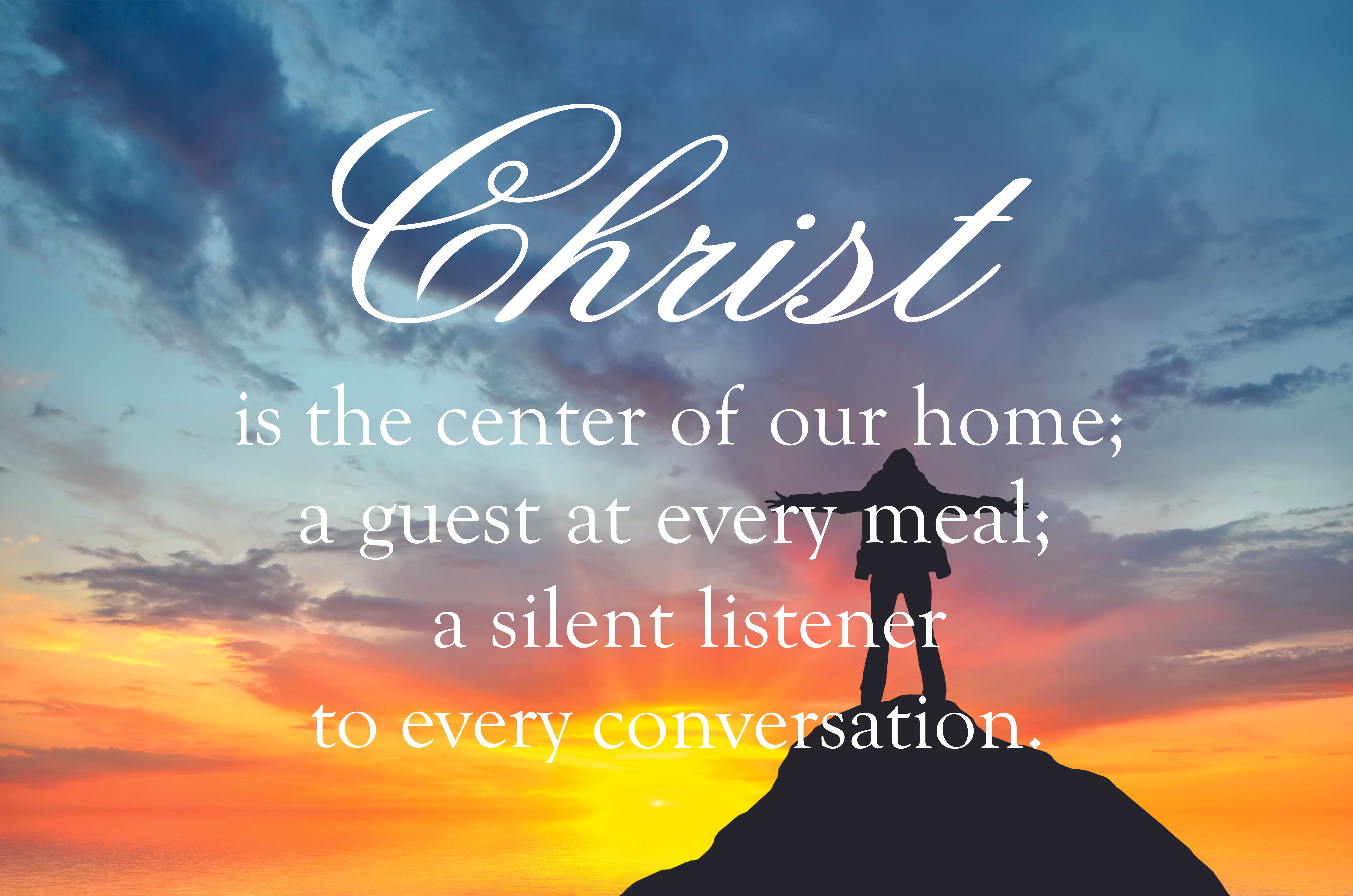 Wall Decal Christ Is The Center Traveler Christ God Religious Pray ...