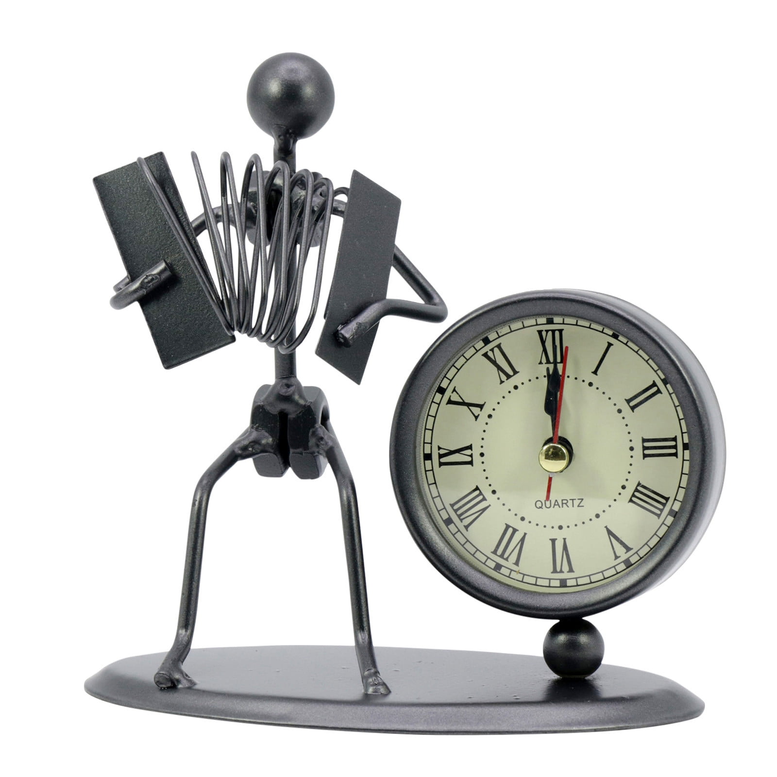 VerPetridure Wrought Iron Musical instrument Villain Clock Creative ...