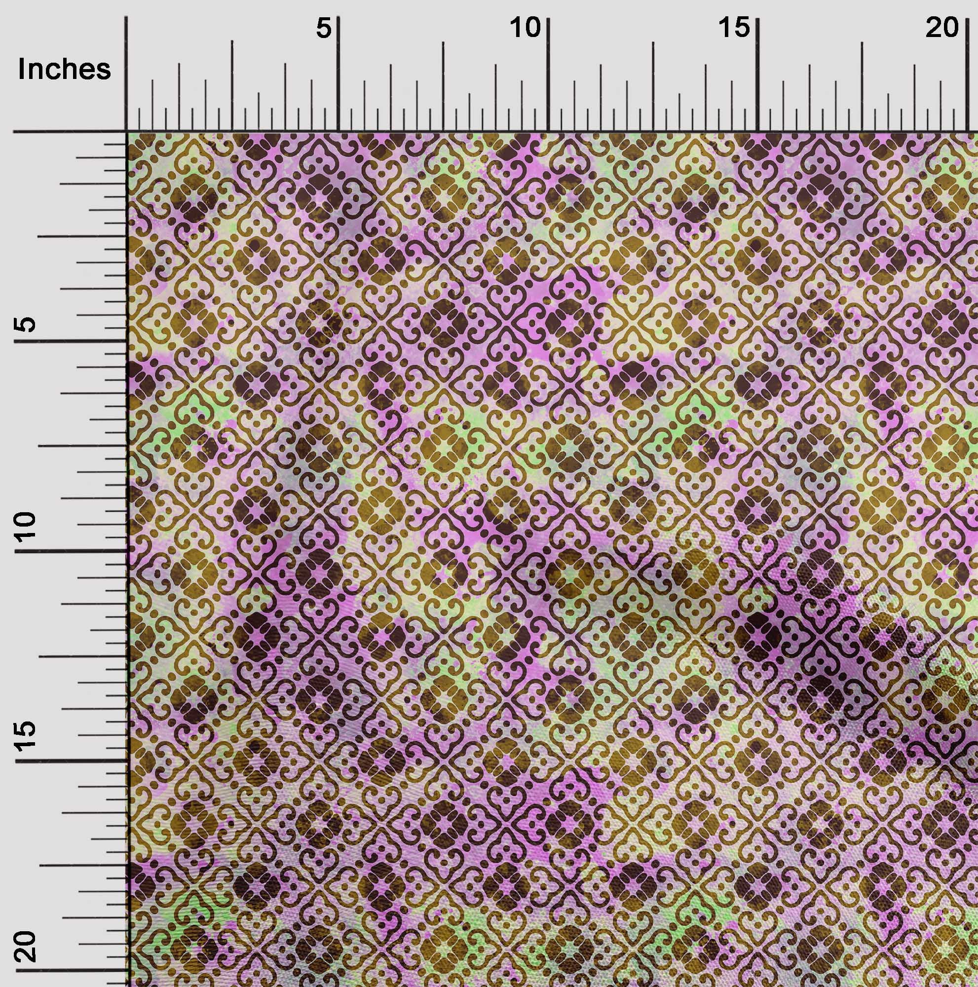 oneOone Cotton Flex Rose Pink Fabric Batik Sewing Material Print Fabric ...