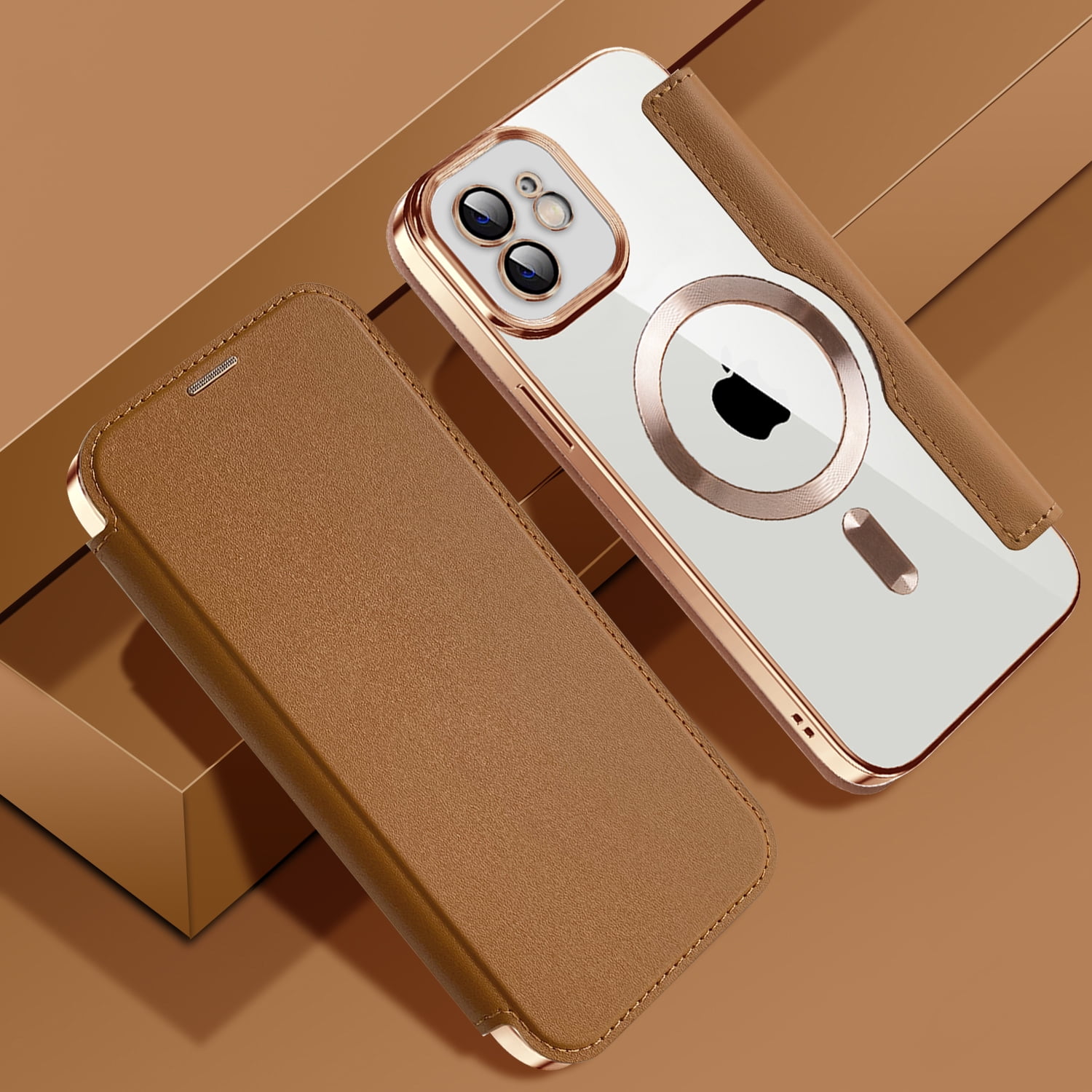 Flip Case for iPhone 11 with Camera Lens Protect Film,Magnetic Closure ...