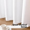 Short Linen Curtain Bedroom Rod Pocket Semi Sheer Burlap Light ...
