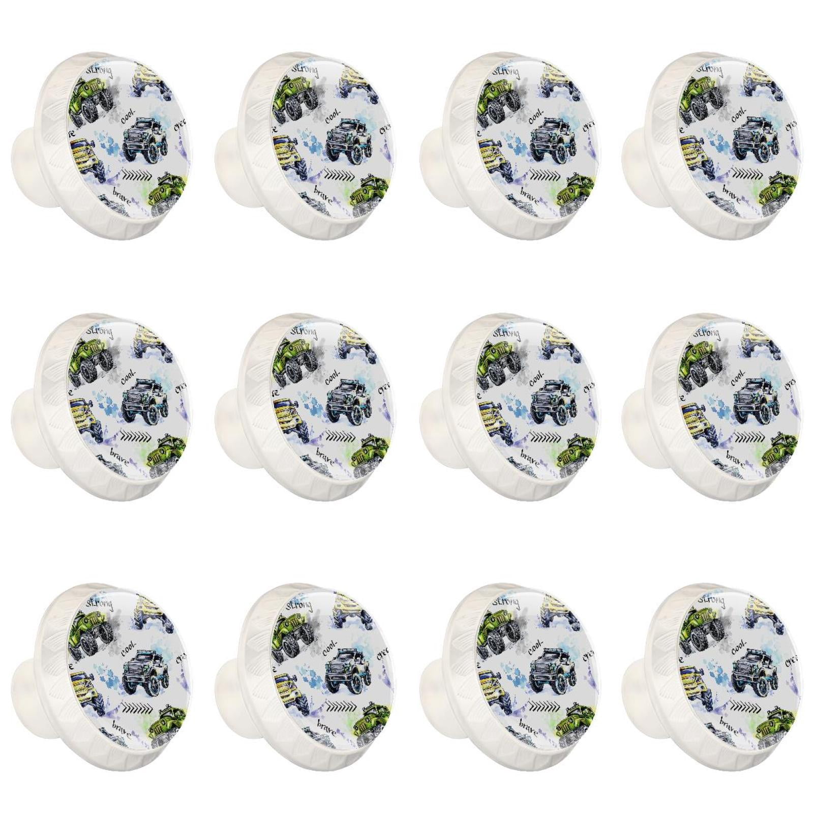 12 Pcs Catoon Off-Road Vehicle Knobs for Kitchen Cabinet Cupboard ...