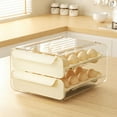 Eggs Organizer Drawer Double Layers Eggs Container 32 Egg Trays Large ...