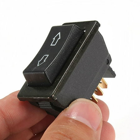 2X 20A 5-Pin Car DPDT Power Window Momentary Rocker Switch ON-OFF-ON ...