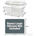 Large Glass Storage Containers with Lids 220oz/6500ml - Borosilicate ...