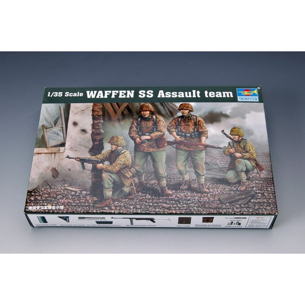 Trumpeter 0405 German Waffen SS Assault Team 1/35 Scale Plastic Model ...