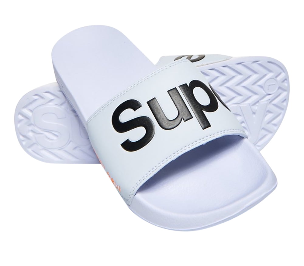 Buy Superdry Mens Classic Polo Slide Sandal WHT-S Online at Lowest ...