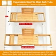 Bathtub Tray - Bath Expandable Tub Table for Bathtub, Ajustable Size ...