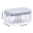 Agiufgs Soap Box with Rollers 4.8 in X 2.83 in X dual-layer, Creates ...