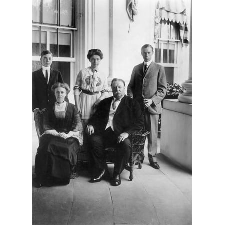 William Howard Taft Family. /Nleft To Right: Charles, Mrs. Taft, Helen ...