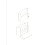 Ada Home Decor - Wall-Mounted Foldable 4 Tier White Desk - Walmart.com
