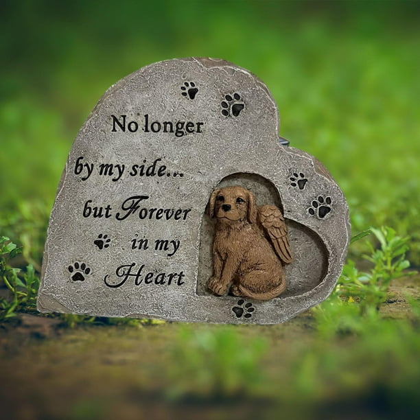 Pet Dog Memorial Stones Dog Grave Decoraciones Lapida resistente a la intemperie Perdida de mascota Regalo Pet Tombstone Dog Memorial Lapida para jinwen estatua conmemorativa Bodega Aurrera en linea
