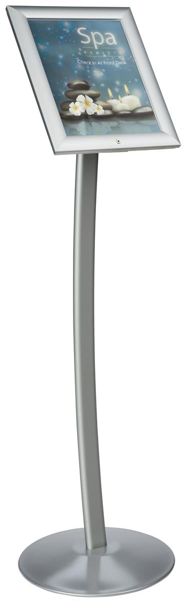 Displays2go 8.5" x 11" Outdoor Pedestal Menu Sign, Floor Standing, Snap ...