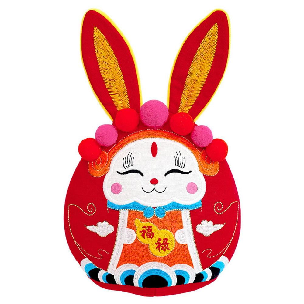 Laideyi Stuffed Bunny Plush | Cute 2023 Chinese New Year Mascot Rabbit ...