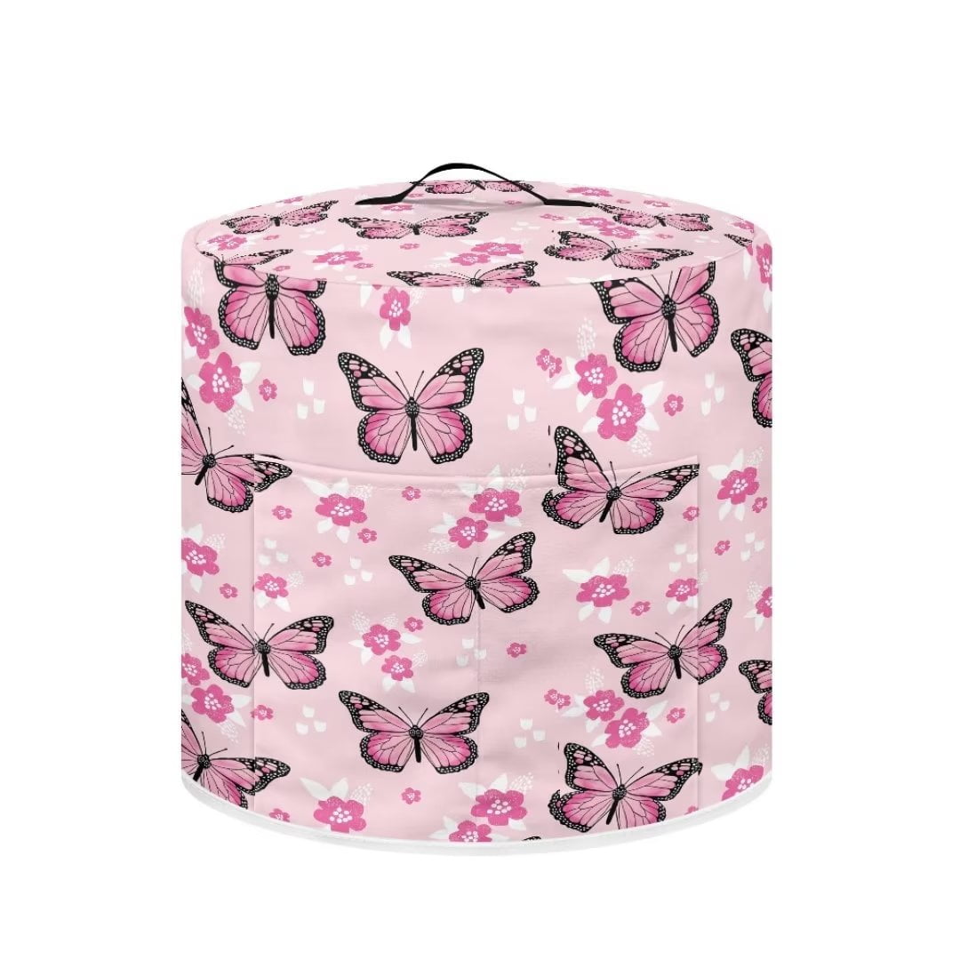 NETILEGEN Flowers Butterflies Pattern Pressure Cooker Cover Rice Cooker ...