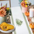 Autumn Thanksgiving Green Pumpkin Leaves Table Runner 13x90in Non-Slip ...