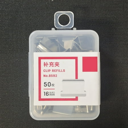 Portable Handheld Paper Fast Clam Clip Dispenser Metal Refill Clips 50 ...
