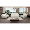 EK018 White Color With Italian Leather Sofa - Walmart.com