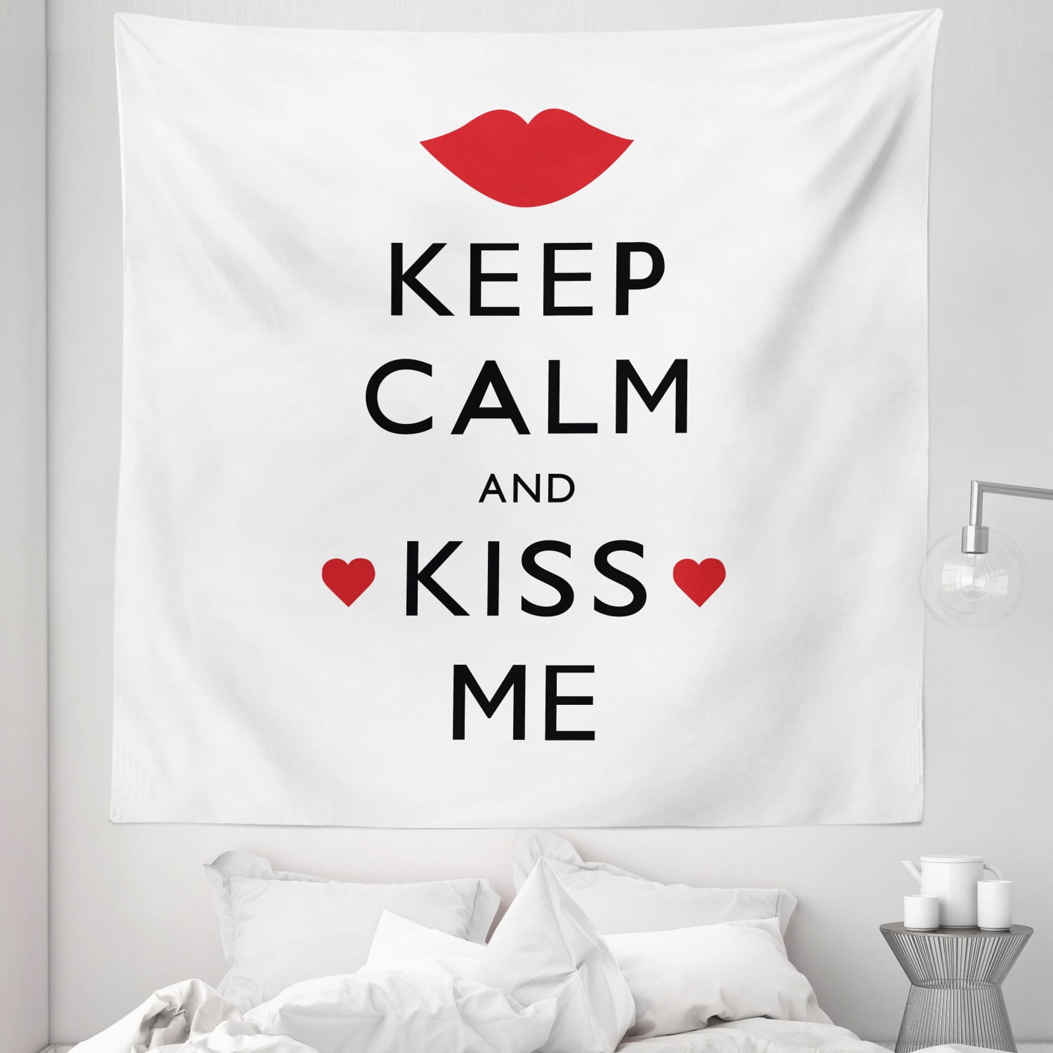 Keep Calm And Kiss Me Poster