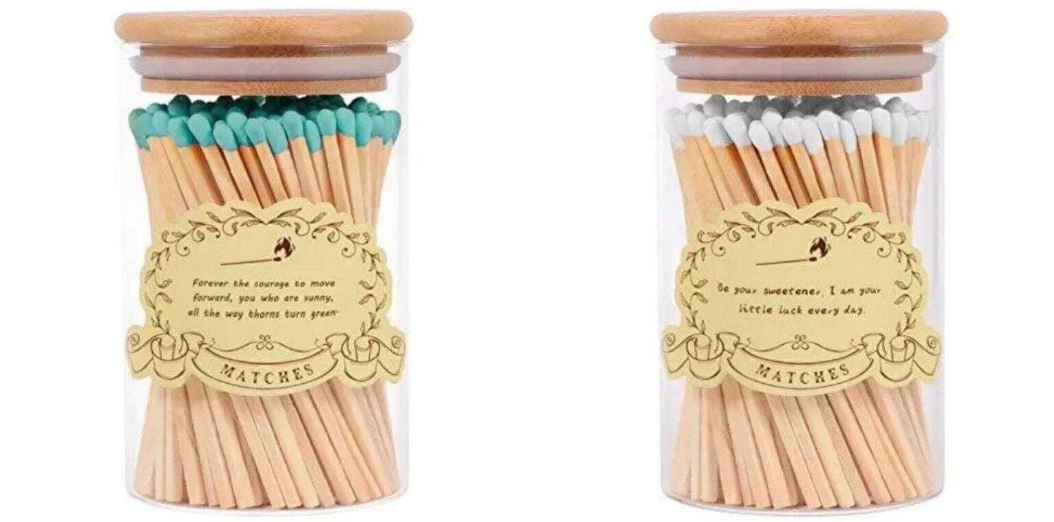2 pack Matches Decorative, Long Matches for Candle Matchsticks 160ct ...