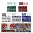 Crystal Nail Rhinestones Set Flatback Glass Nail Gems Stones Multi ...