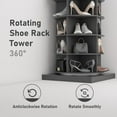 Miniyam 360° Rotating Shoe Rack, 6-Tiers Shoe Rack Organizer for ...