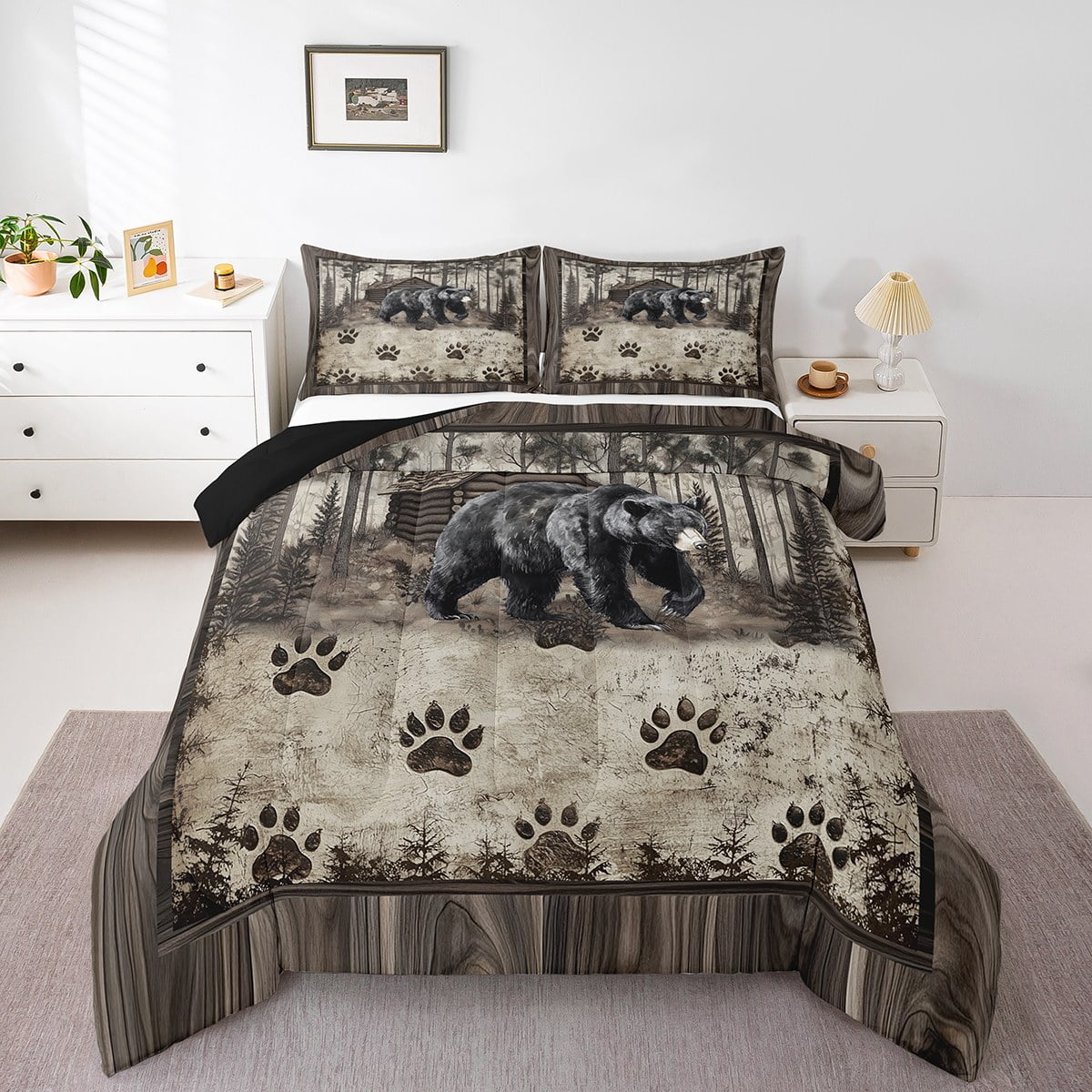 Click here for Erosebridal Wildlife Bear Comforter Sets Queen Siz... prices