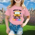 Back To School Shirt Kids Girl Crewneck Short Sleeve T Shirt Cartoon ...