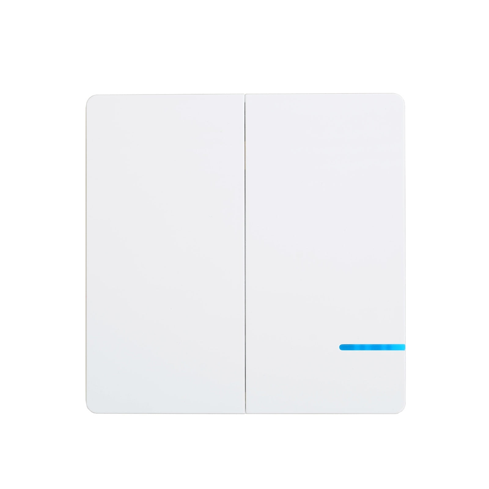 GREENCYCLE 2-Gang White Wireless Light Switch Outdoor 1600ft Indoor ...