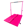 ToyKraft 5 FT Gymnastics Kip Bar Full Set with 6 Ft x 4 Ft Mat and 8 FT ...