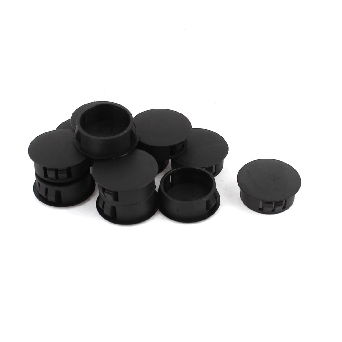 SKT-25 Black Plastic Round Snap in Mounting Locking 25mm Panel Hole ...