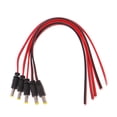 5 Pcs 5.5x2.1mm Male for Power Plug Connector CCTV Pigtail Cable 12V ...