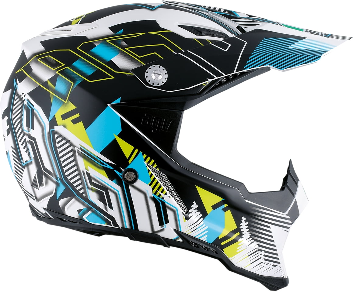 AGV AX-8 EVO Multi Color Helmet White/Cyan XL 7511O2C001710 - Walmart.com