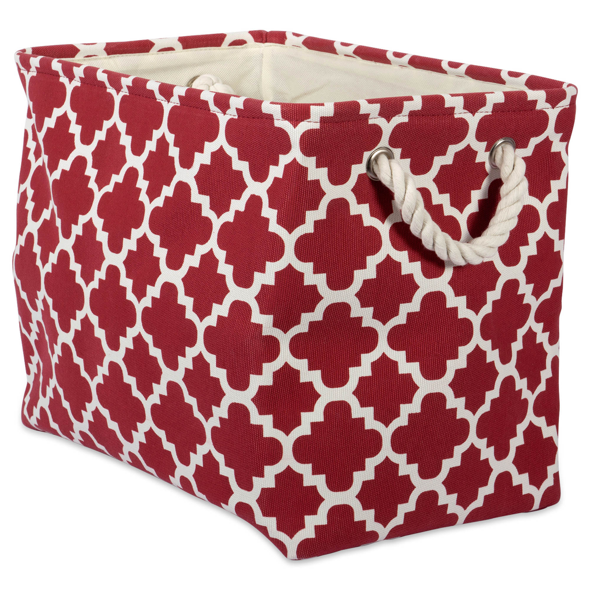 Design Imports CAMZ37887 14 X 8 X 9 In Lattice Rectangle Polyester