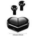 Linjieee Wireless Earbuds Cute New K520 Heart Shaped Couple Headphones Modular Design Rotatable