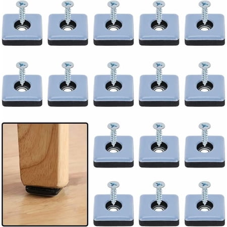 Heavy Furniture Glides Square Self Adhesive Teflon Sliders with Anti ...