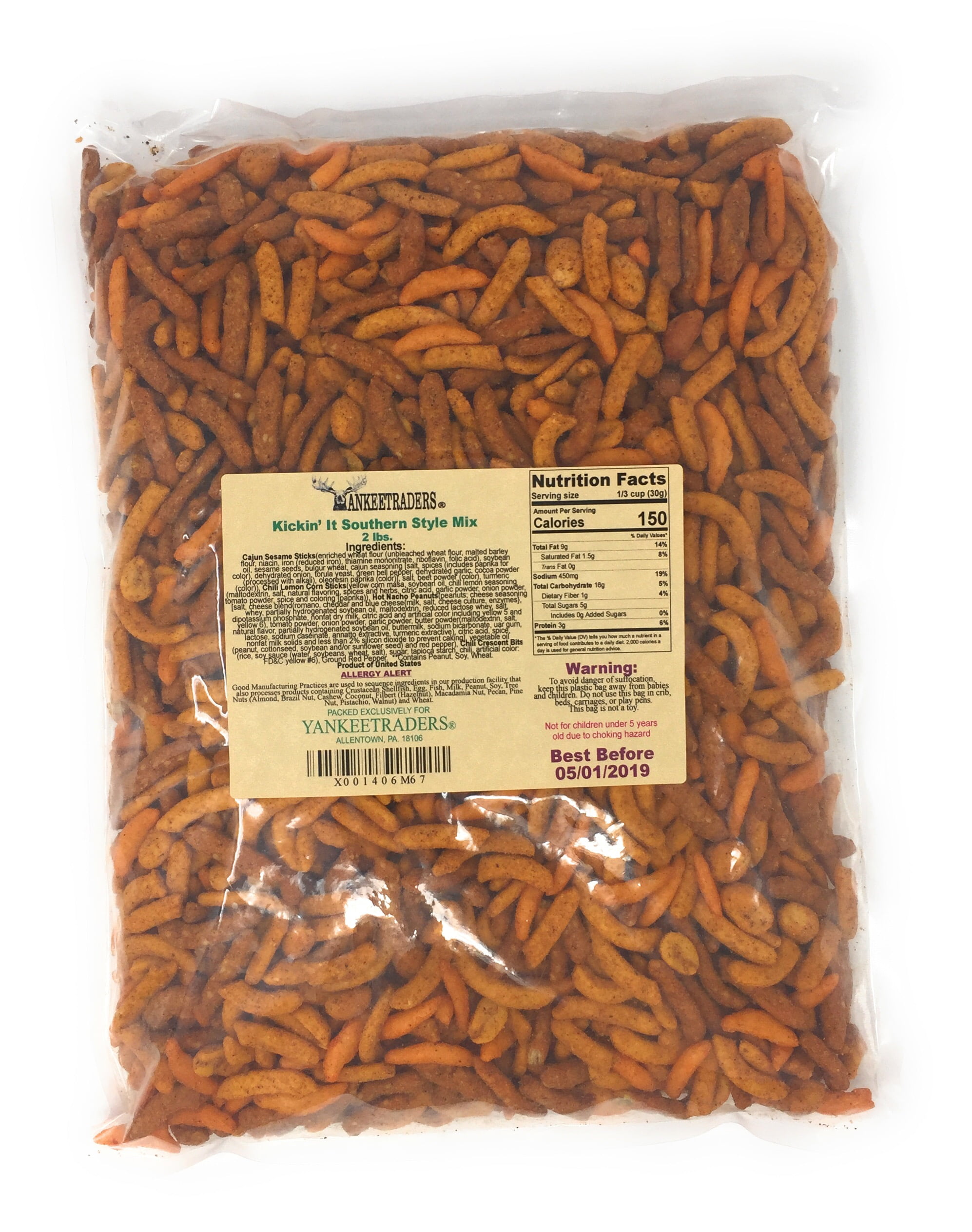 YANKEETRADERS Kickin' It Southern Style Snack Mix - 2 lbs. - Walmart.com
