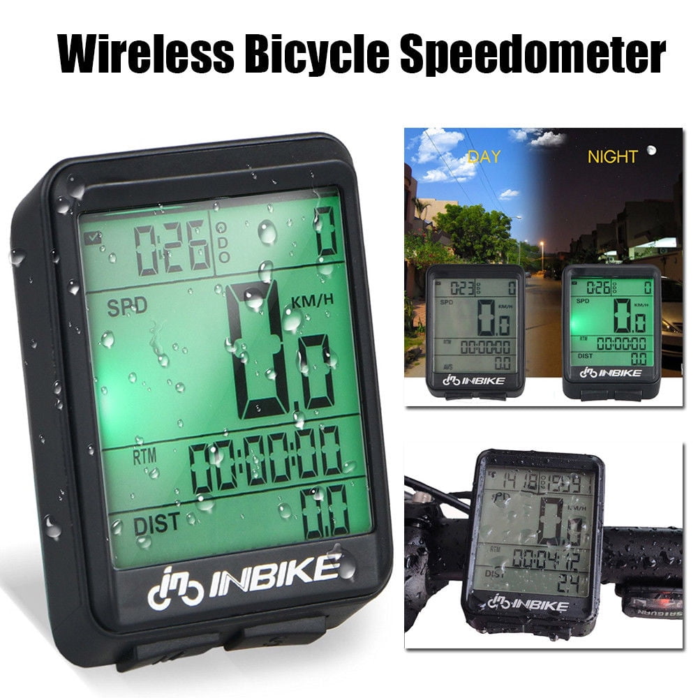 2.1" LCD Waterproof Wireless LCD Digital Cycle Bike Computer Bicycle ...
