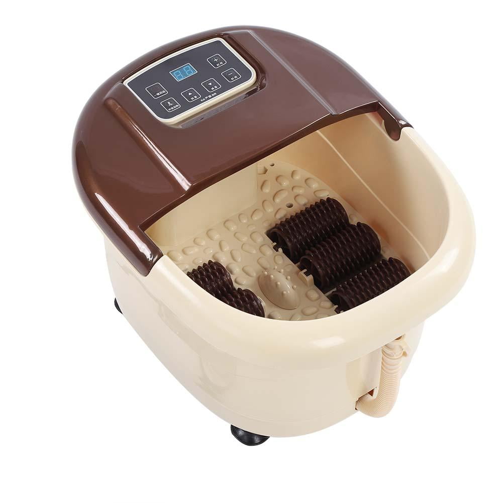 Herchr Foot Spa Bath Massager Bubble Pedicure Soak Tub Digital Display Home Use Relaxing Tub